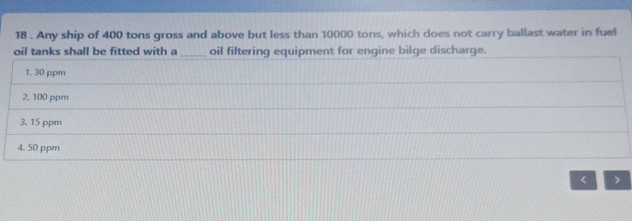 18. Any ship of 400 tons gross and above but | StudyX