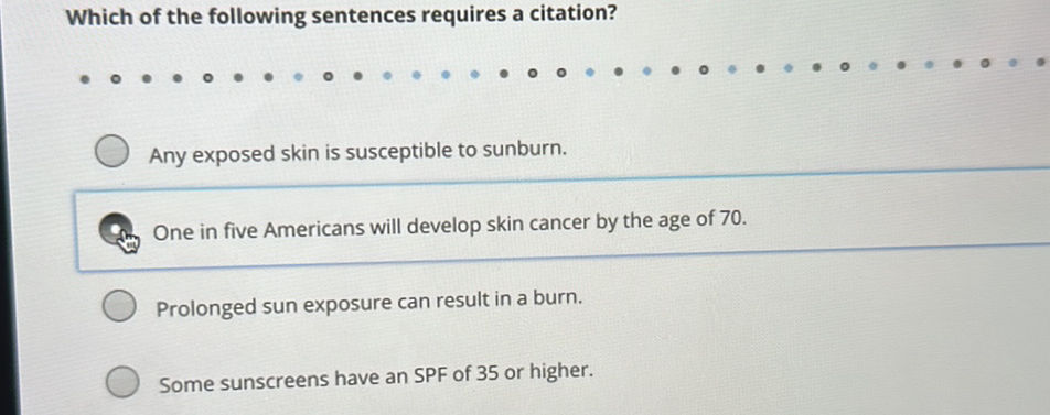 Which of the following sentences requires a | StudyX