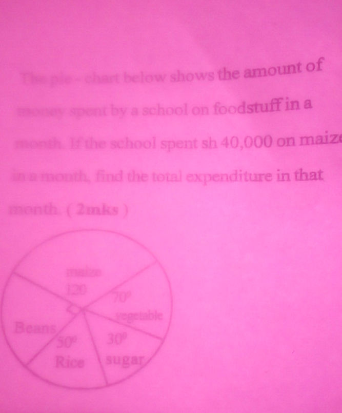 The pie-chart below shows the amount of | StudyX
