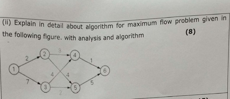 (ii) Explain in detail about algorithm for | StudyX