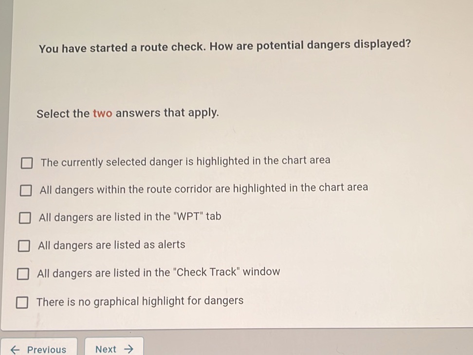 You have started a route check. How are | StudyX