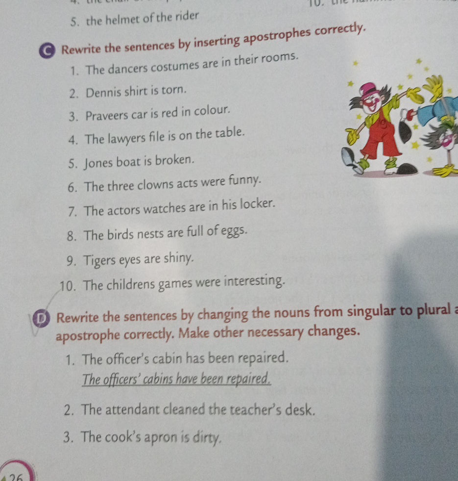 Rewrite the sentences by inserting | StudyX