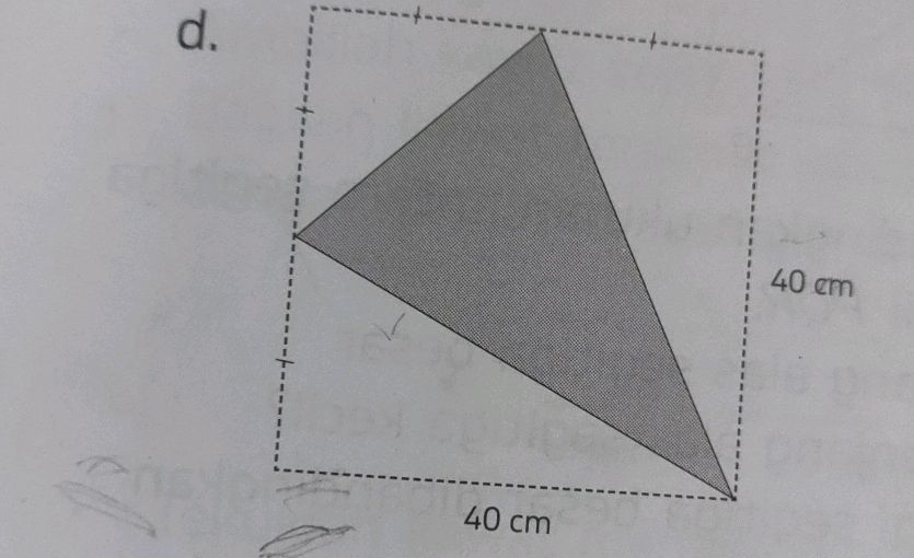 The image shows a triangle inside a square. | StudyX