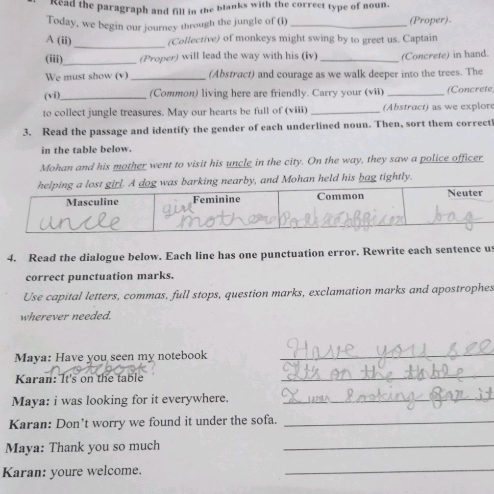 2. Read the paragraph and fill in the blanks | StudyX