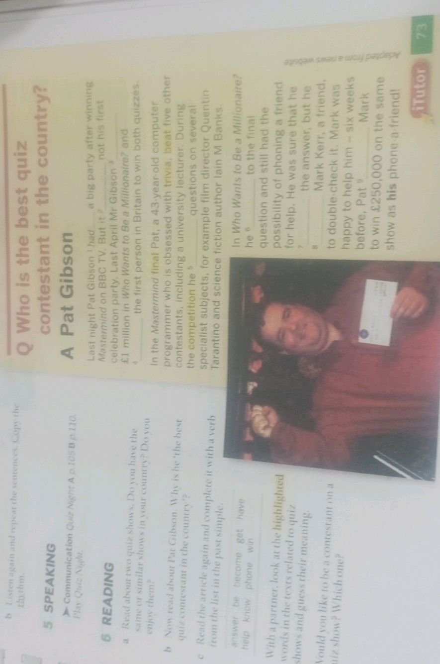 Q Who is the best quiz contestant in the | StudyX