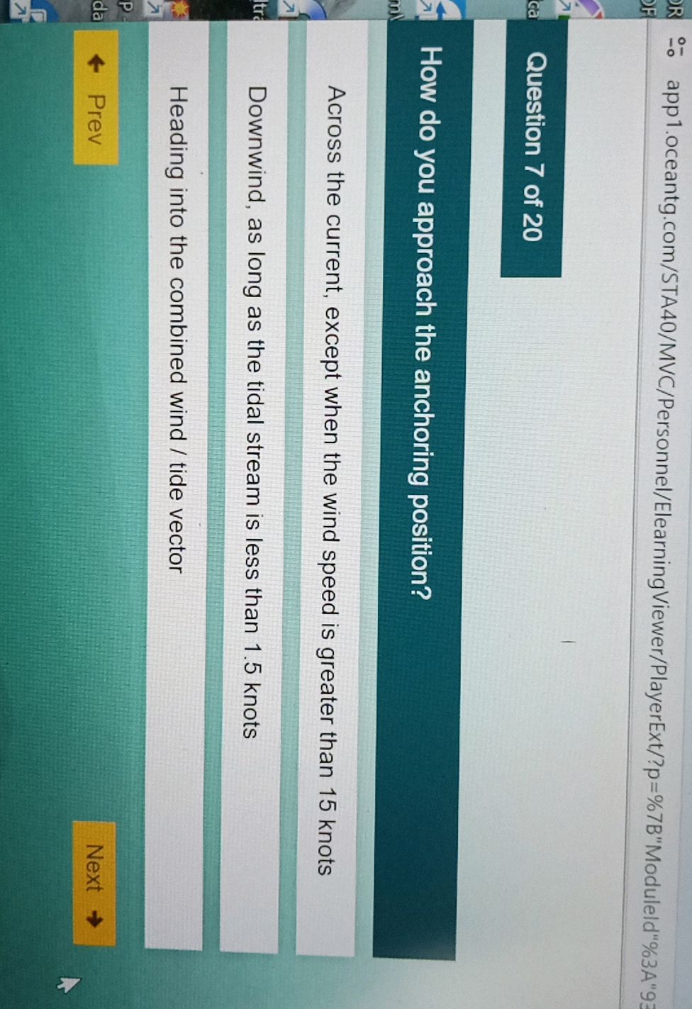 How do you approach the anchoring position? | StudyX