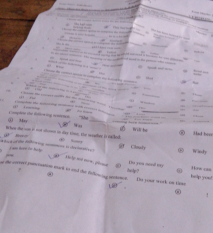 Choose the correct option to complete the | StudyX