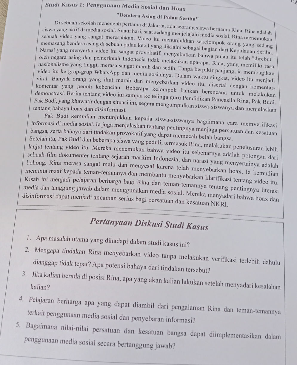 1. Apa masalah utama yang dihadapi dalam | StudyX