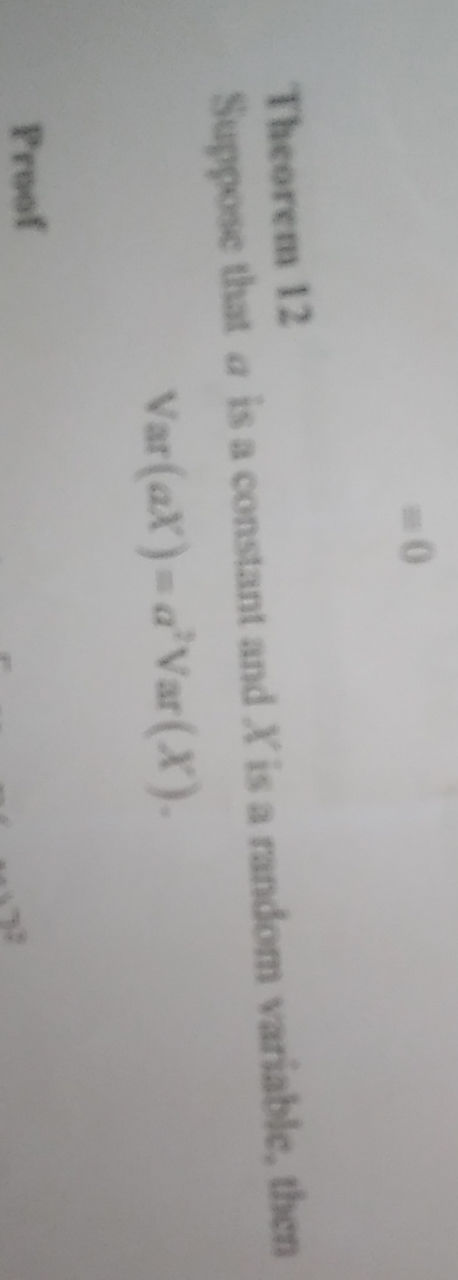 Theorem 12 Suppose that *a* is a constant | StudyX