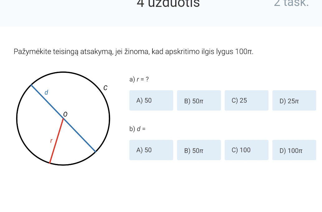 Pažymėkite teisingą atsakymą, jei žinoma, | StudyX
