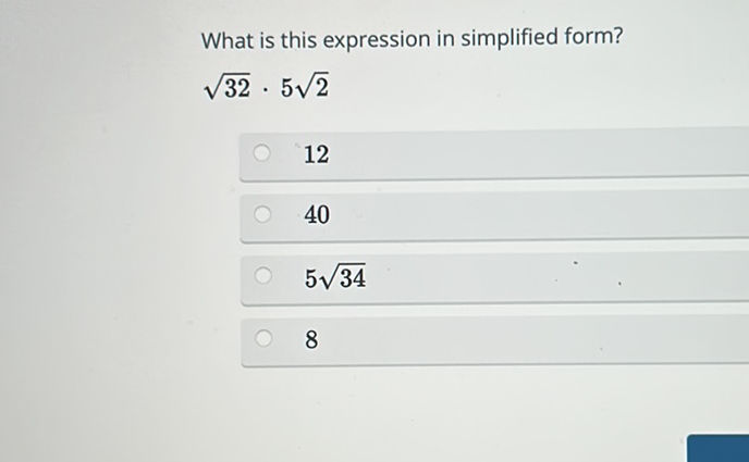 What is this expression in simplified form? | StudyX