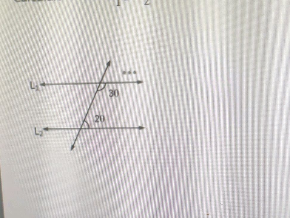 The image shows two parallel lines, L1 and | StudyX