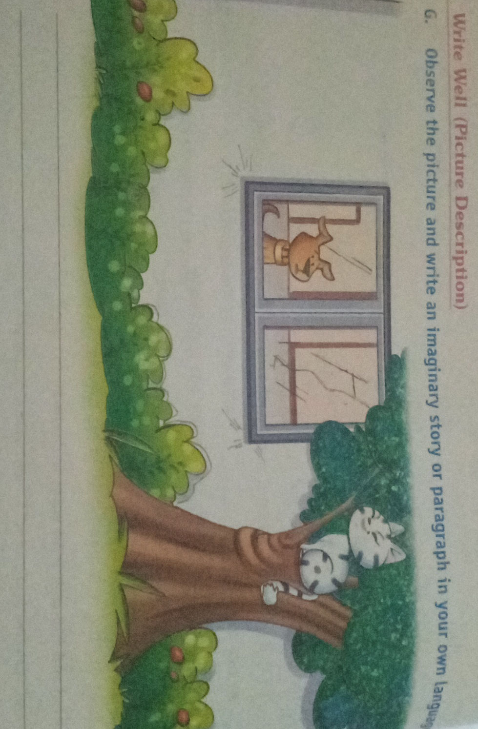 G. Observe the picture and write an | StudyX