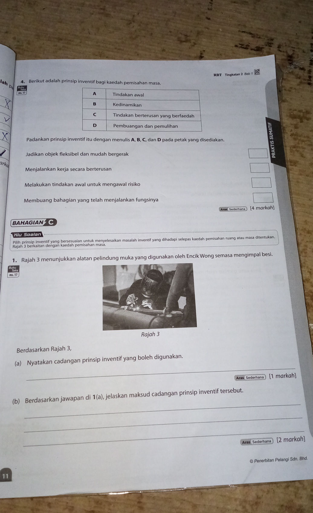 4. Berikut adalah prinsip inventif bagi | StudyX