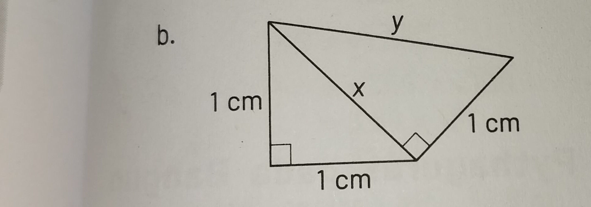 b. There is a diagram of two right | StudyX
