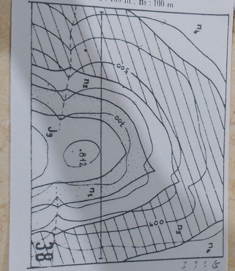 The image contains a topographic map with | StudyX