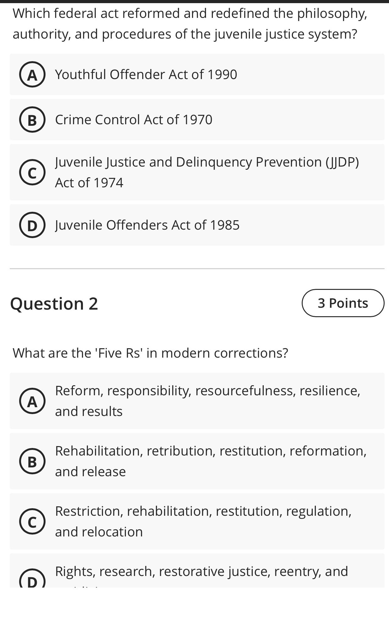 Which federal act reformed and redefined the | StudyX