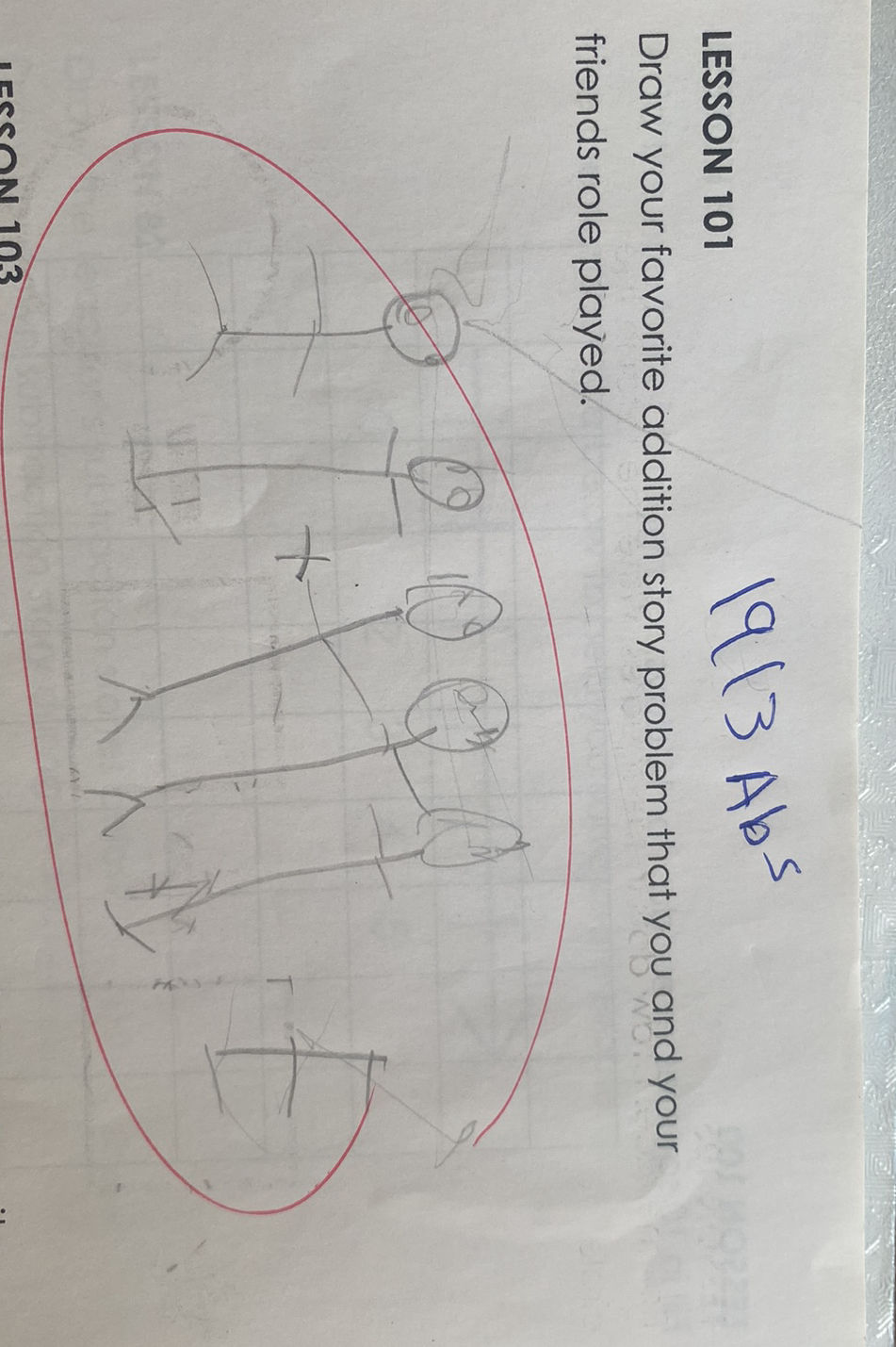 Draw your favorite addition story problem | StudyX