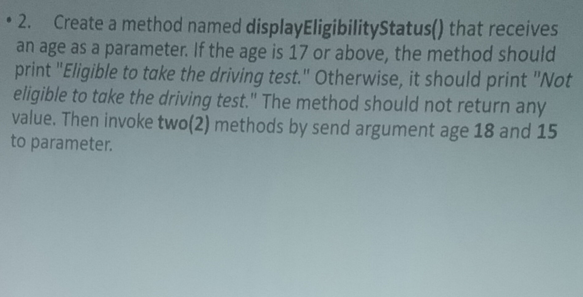 2. Create a method named | StudyX