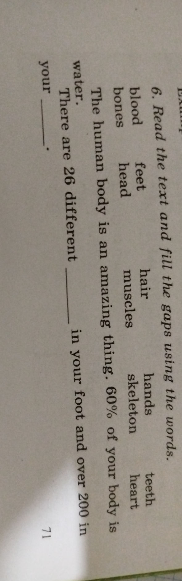 6. Read the text and fill the gaps using the | StudyX