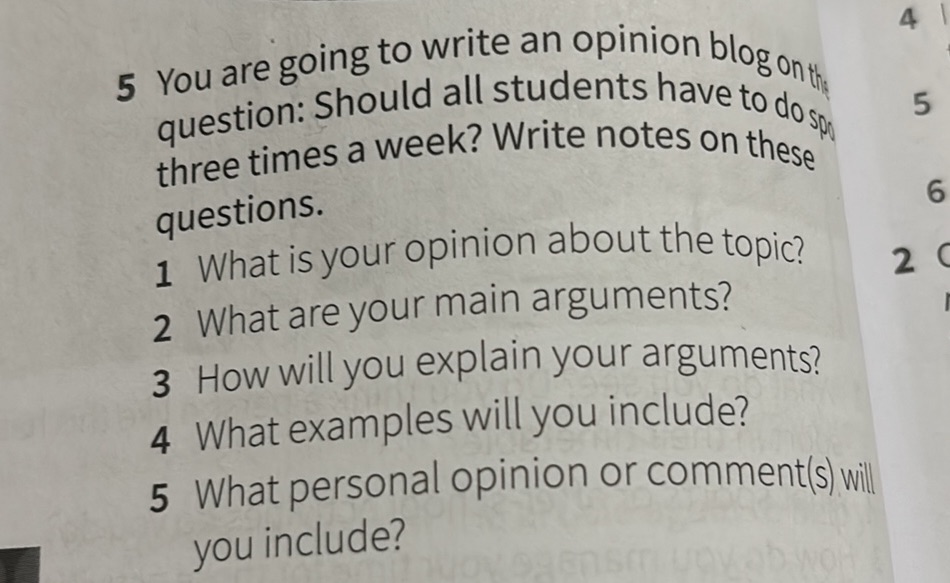 5 You are going to write an opinion blog on | StudyX