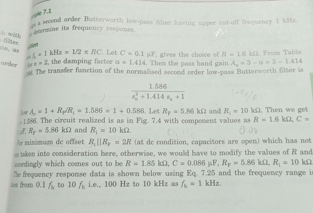 Example 7.1 Design a second order | StudyX
