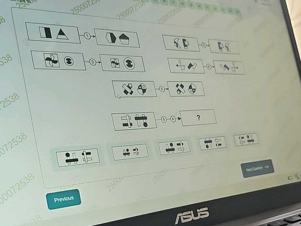 Identify the missing figure in the sequence. | StudyX