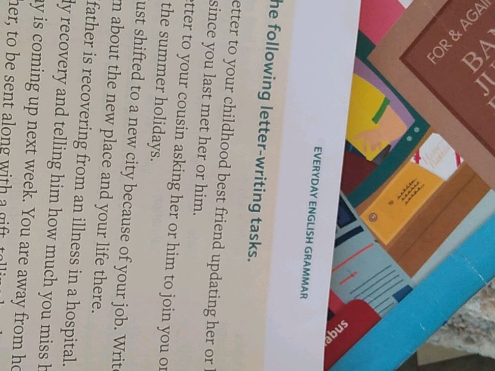 the following letter-writing tasks. letter | StudyX