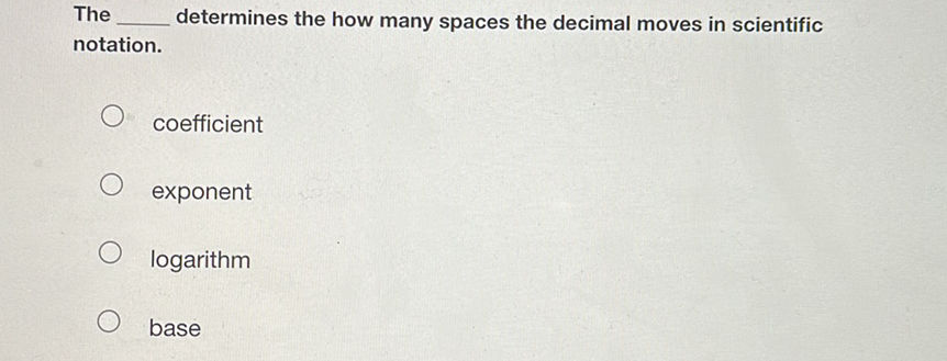 The ______ determines the how many spaces | StudyX
