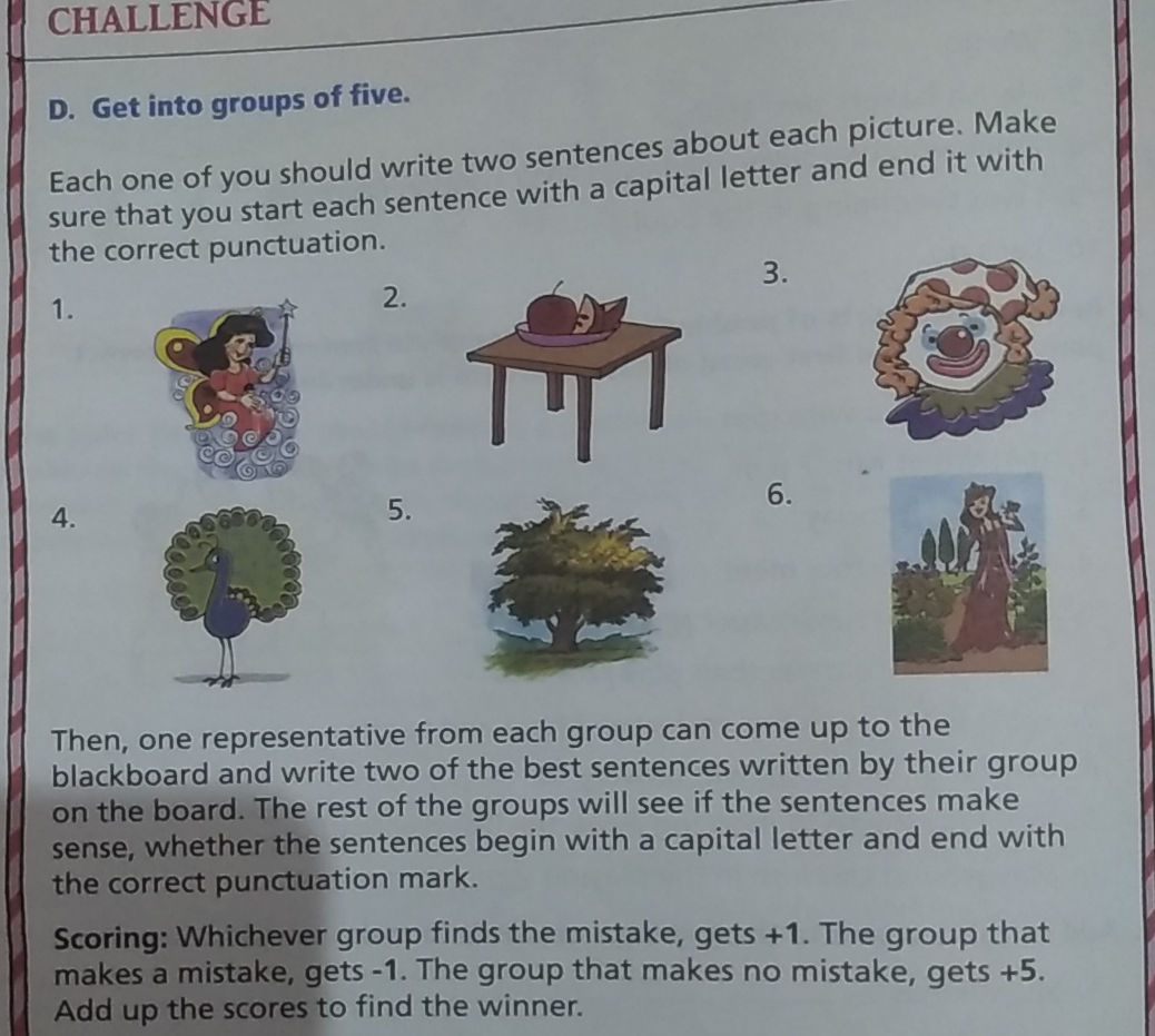 D. Get into groups of five. Each one of you | StudyX