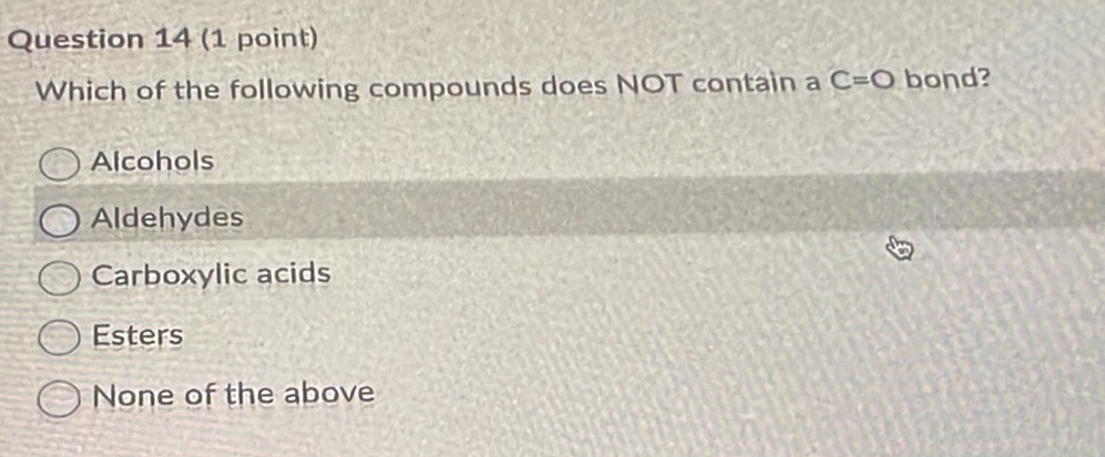 Which of the following compounds does NOT | StudyX