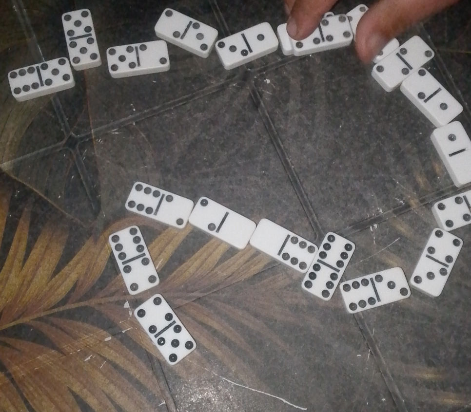 The image shows a set of dominoes. Without | StudyX
