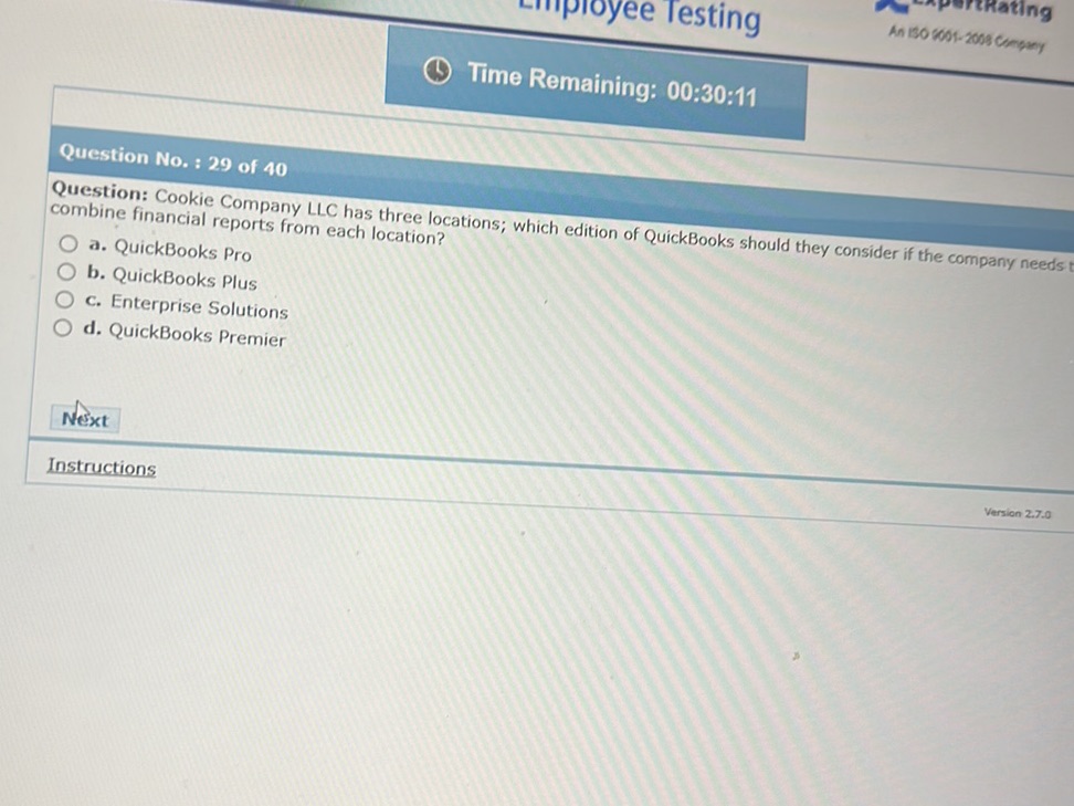 Question: Cookie Company LLC has three | StudyX