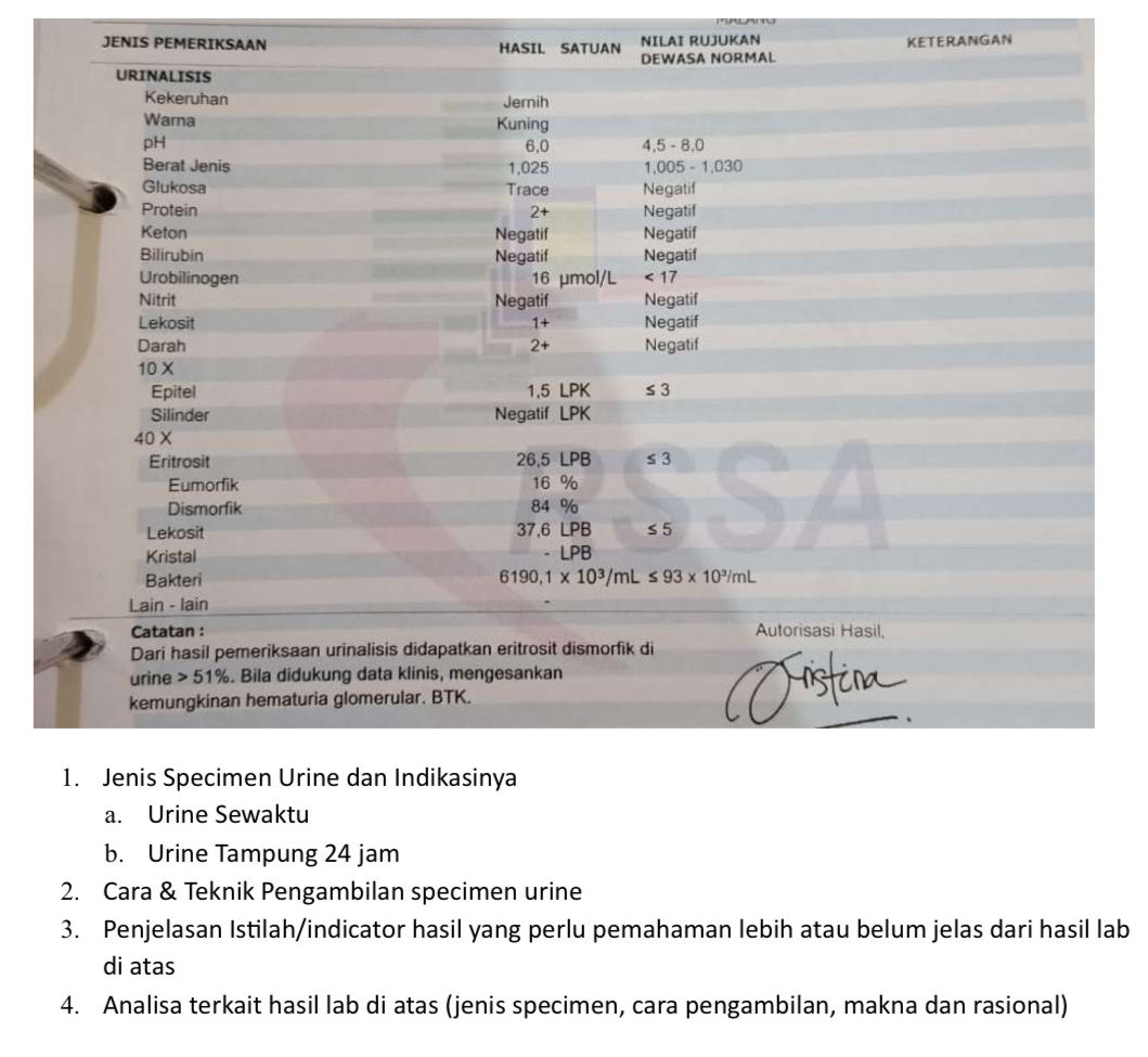```markdown **URINALISIS** | JENIS | StudyX