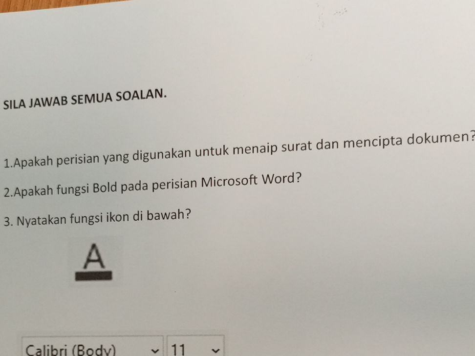 SILA JAWAB SEMUA SOALAN. 1.Apakah perisian | StudyX