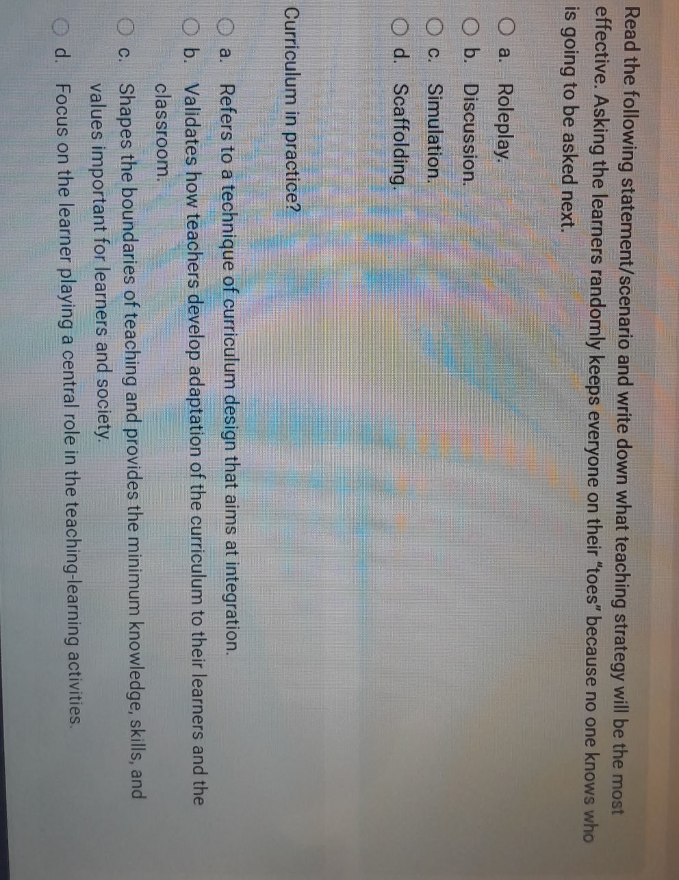 Read the following statement/scenario and | StudyX