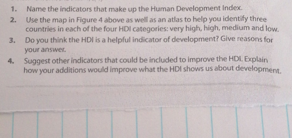 1. Name the indicators that make up the | StudyX