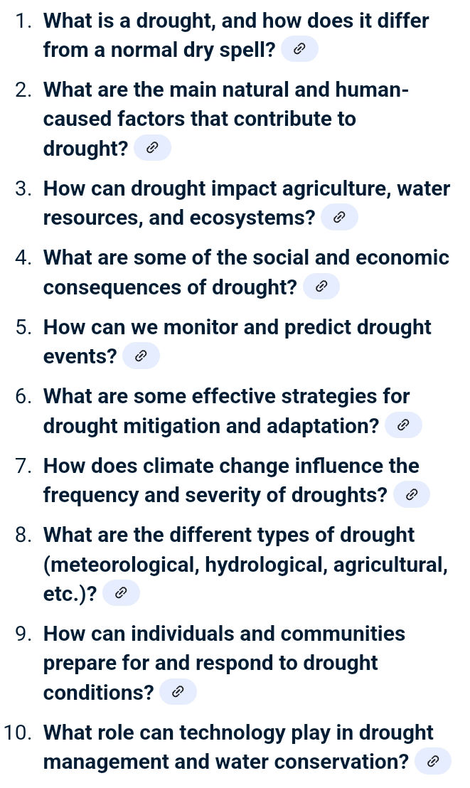 1. What is a drought, and how does it differ | StudyX