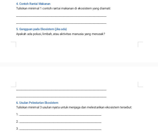 4. Contoh Rantai Makanan Tuliskan minimal 1 | StudyX