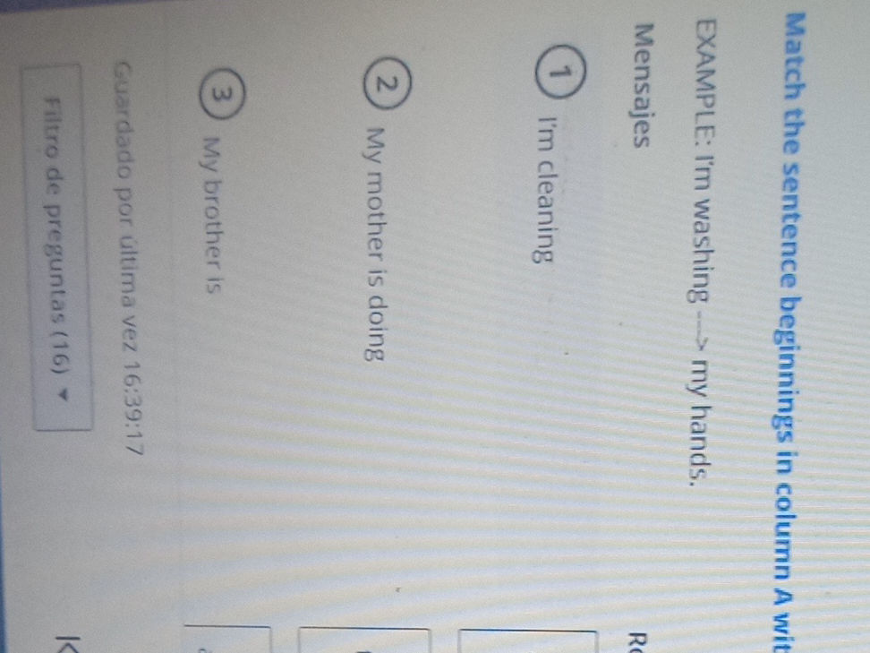 Match the sentence beginnings in column A | StudyX