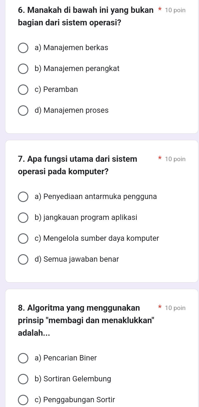 6. Manakah di bawah ini yang bukan bagian | StudyX