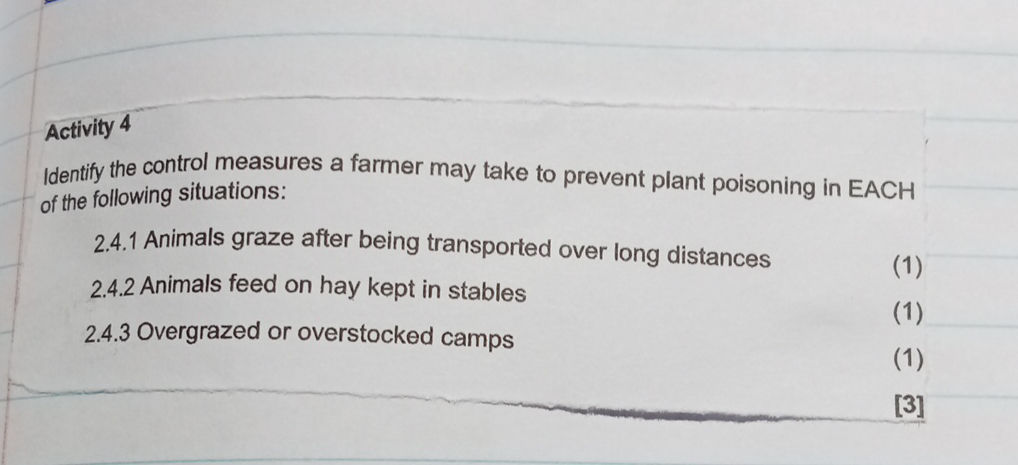 Activity 4 Identify the control measures a | StudyX