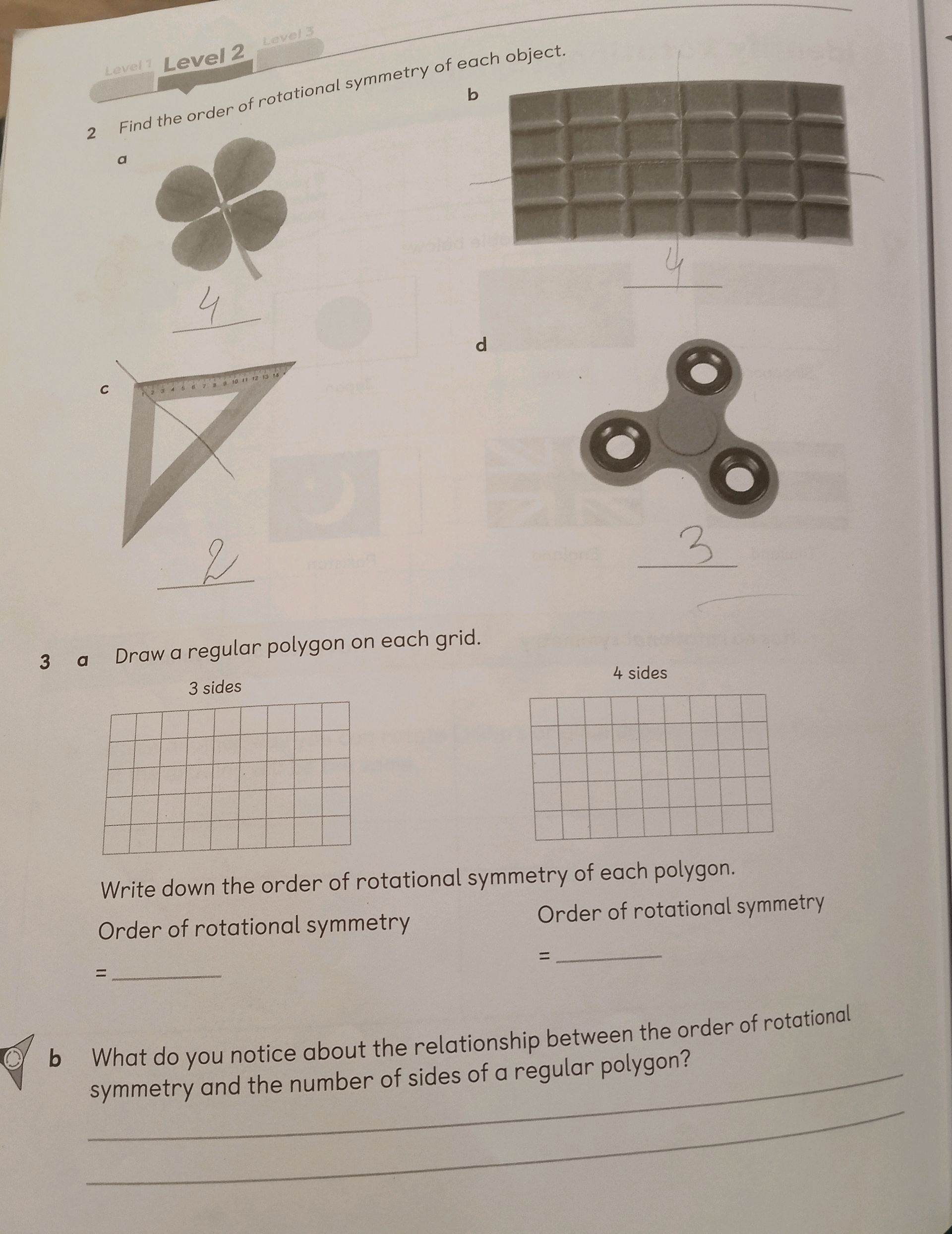2 Find the order of rotational symmetry of | StudyX