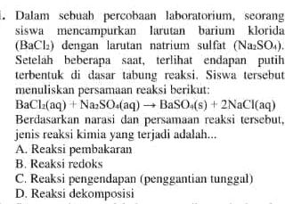 Dalam sebuah percobaan laboratorium, seorang | StudyX