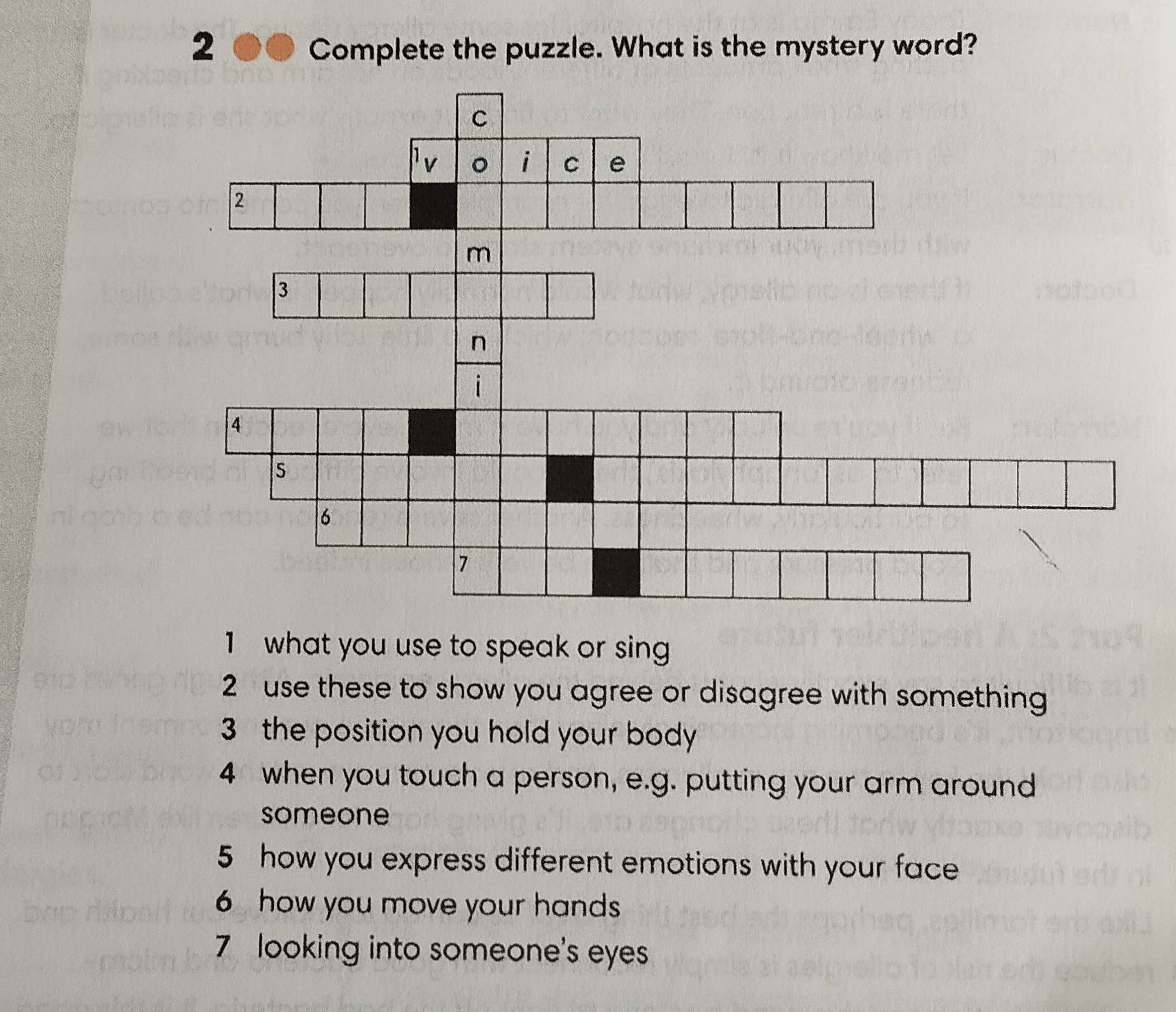 Complete the puzzle. What is the mystery | StudyX