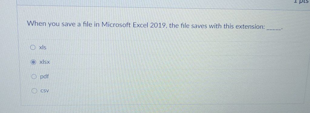 When you save a file in Microsoft Excel | StudyX