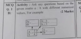 MCQ Q. 1 B) Activity: Ask any questions | StudyX