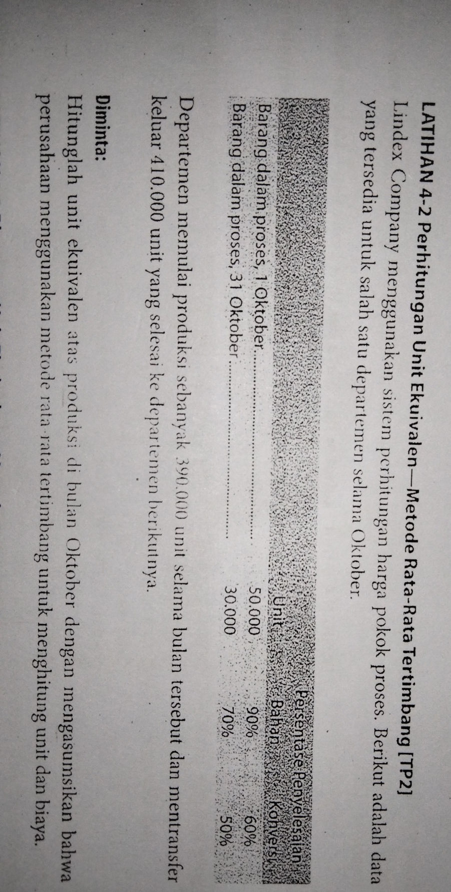 LATIHAN 4-2 Perhitungan Unit | StudyX