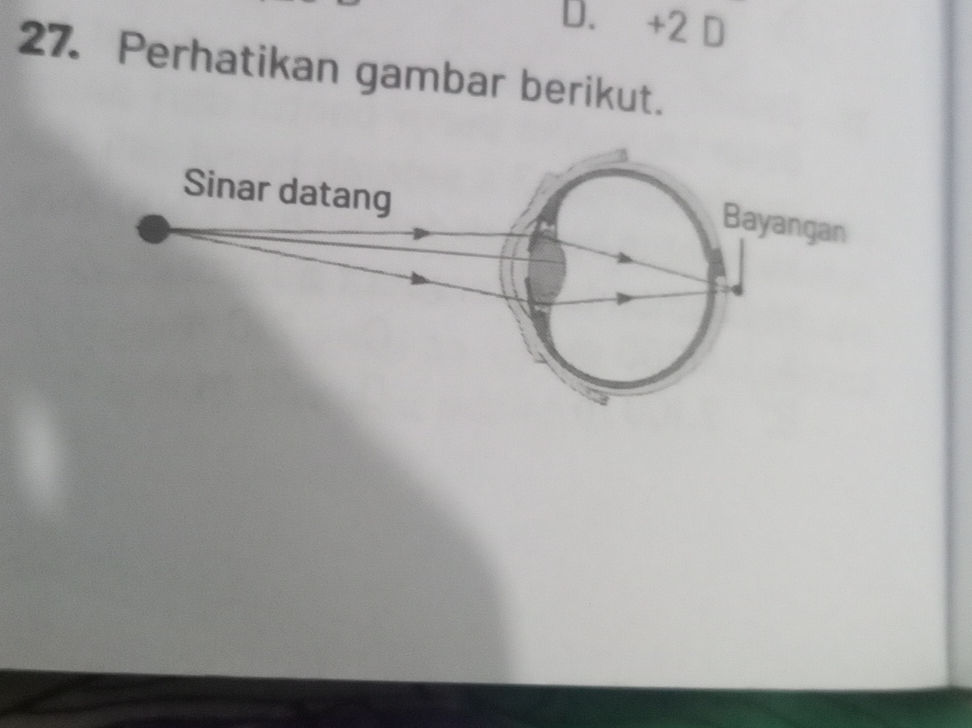 27. Perhatikan gambar berikut. Sinar datang | StudyX