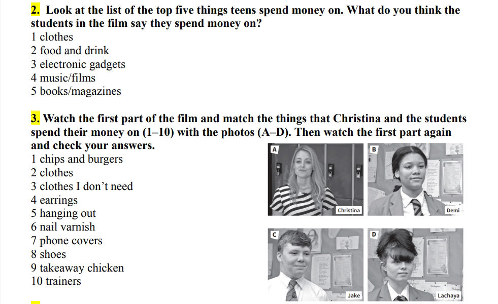 2. Look at the list of the top five things | StudyX